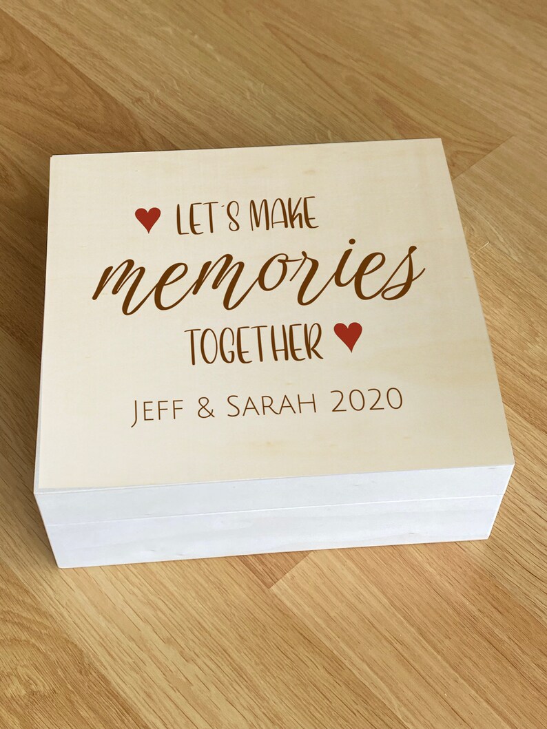 Personalized Memory Box, Wooden Memory Box, Boyfriend Gifts, Valentines ...