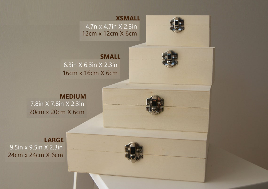 Small Wooden Trinket Box Custom Wooden Memory Box Christmas - Etsy