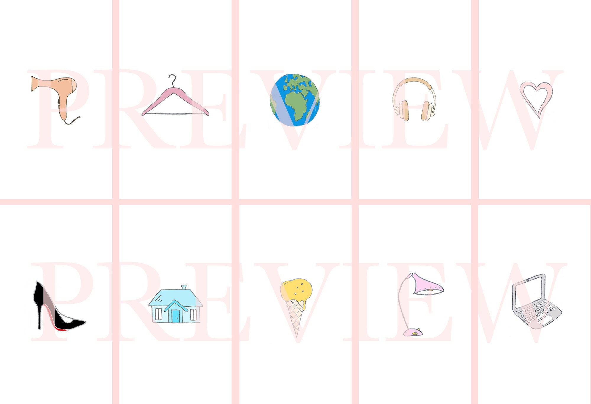 Instagram Story Icons in Colour, Set of 40 Hand Drawn Instagram Icons ...