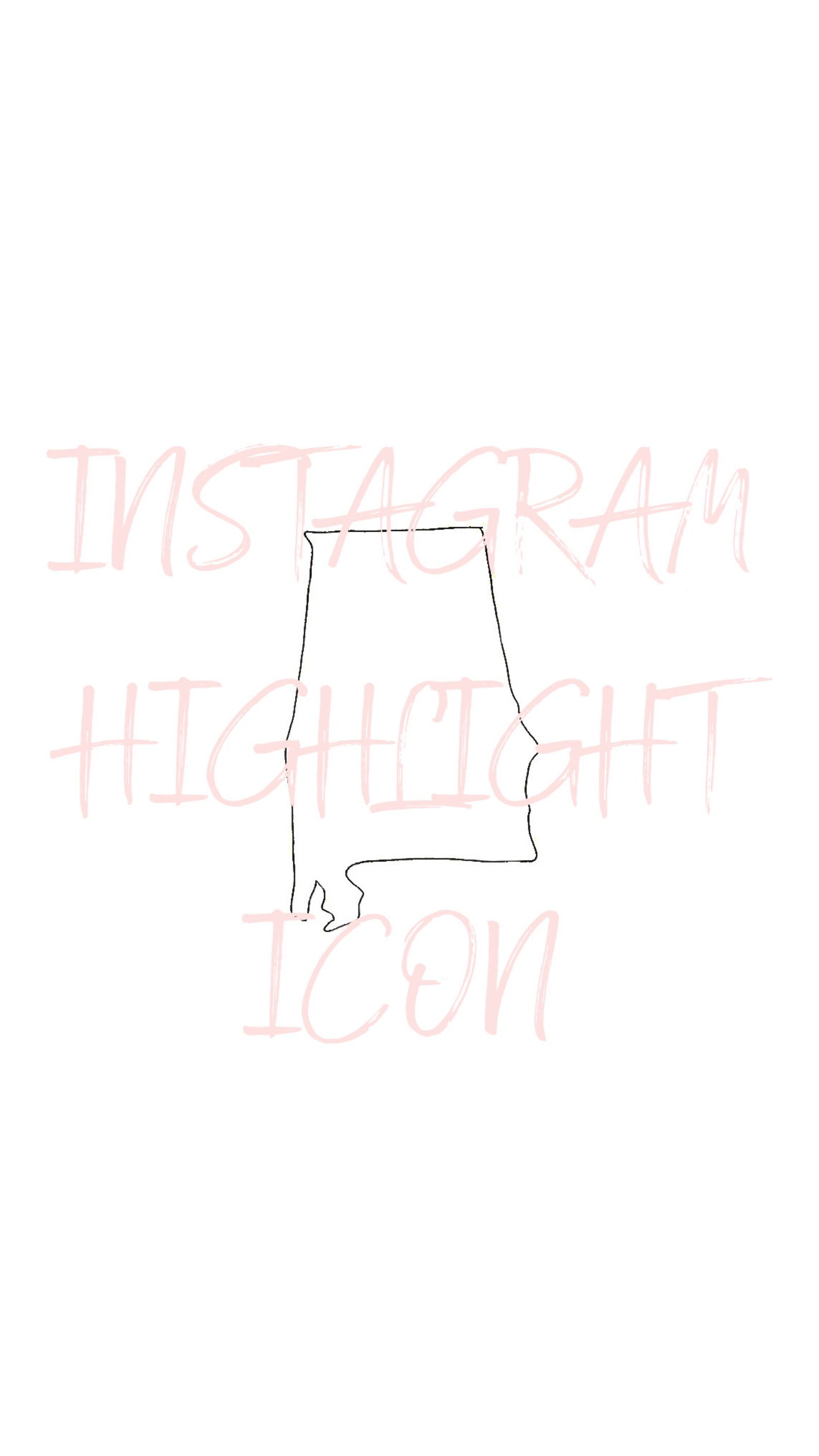 Alabama State Icon, Instagram Highlight Cover, IG Story Icons, Hand ...
