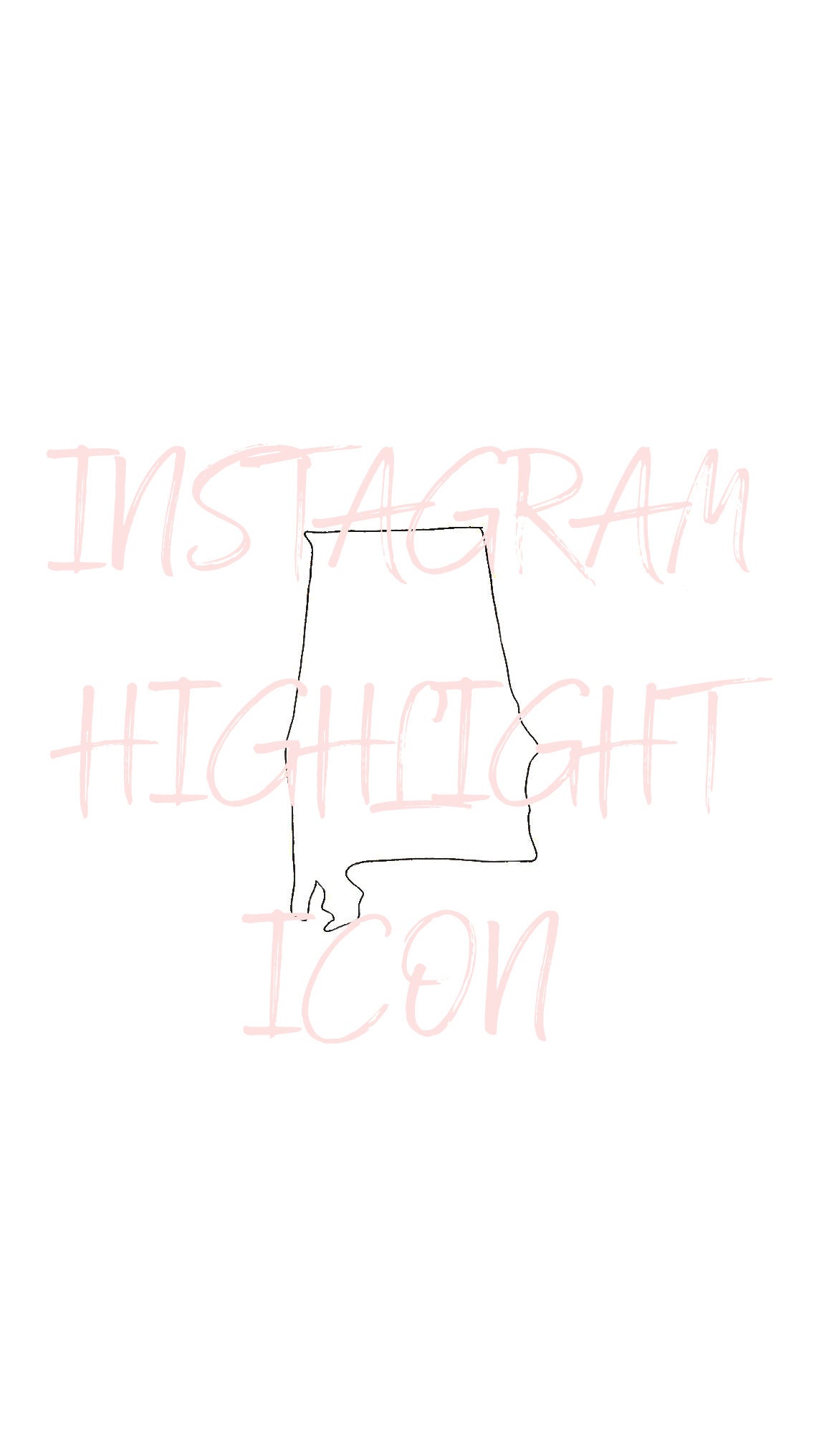 Alabama State Icon, Instagram Highlight Cover, IG Story Icons, Hand ...