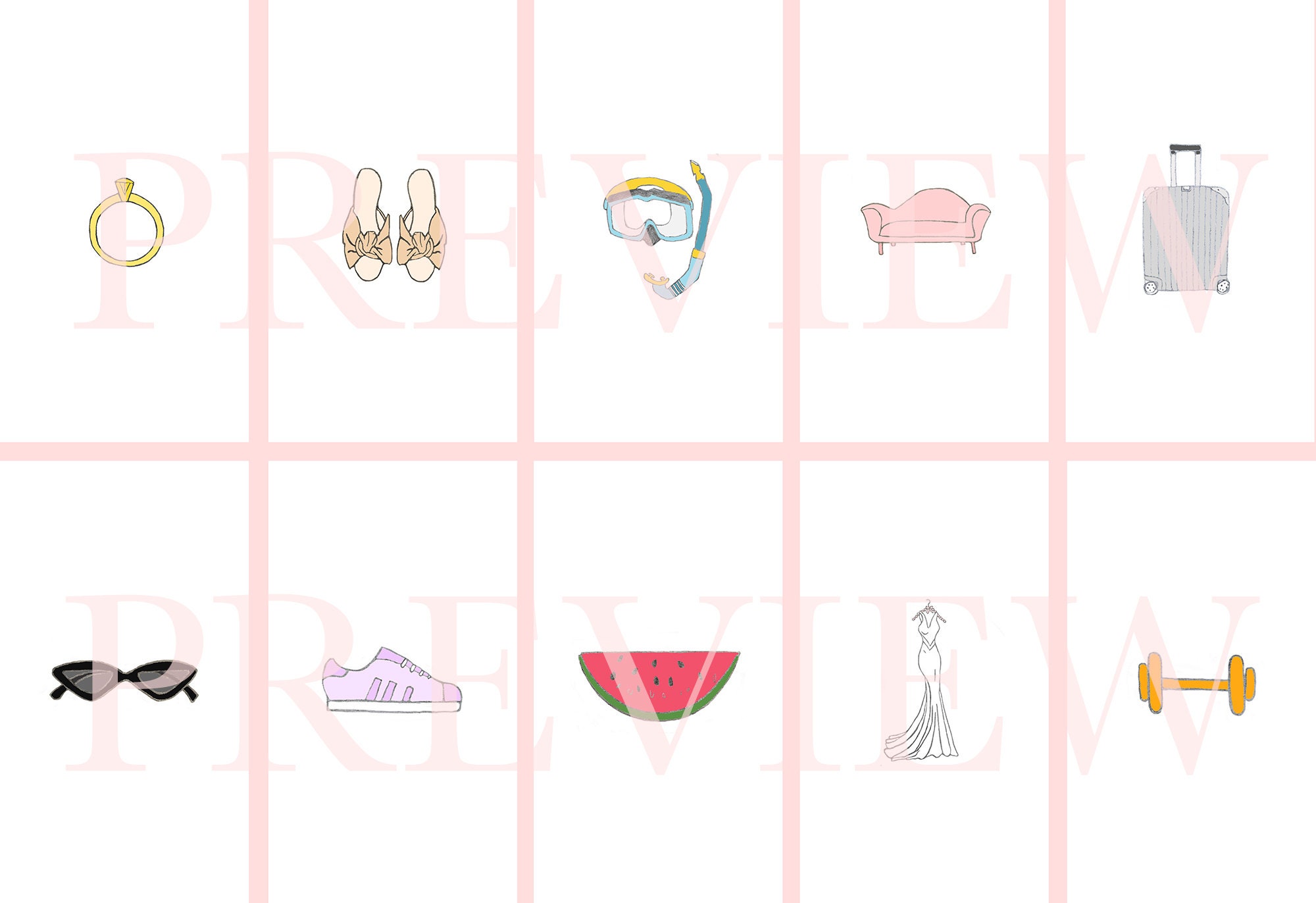 Instagram Story Icons in Colour, Set of 40 Hand Drawn Instagram Icons ...