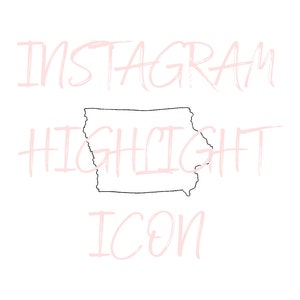Iowa State Icon, Instagram Highlight Cover, IG Story Icons, Hand Drawn ...