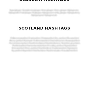 Glasgow Scotland Hashtags | Instagram Travel Hashtags | Instagram ...