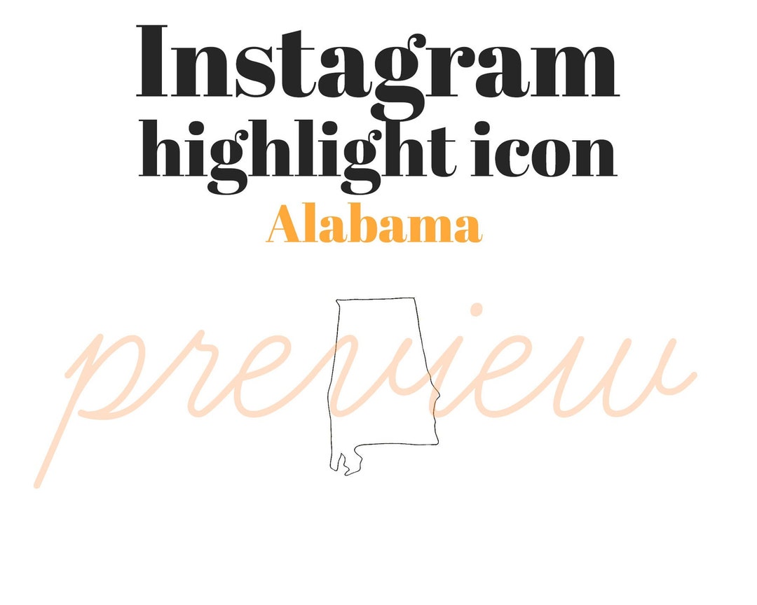 Alabama State Icon, Instagram Highlight Cover, IG Story Icons, Hand ...