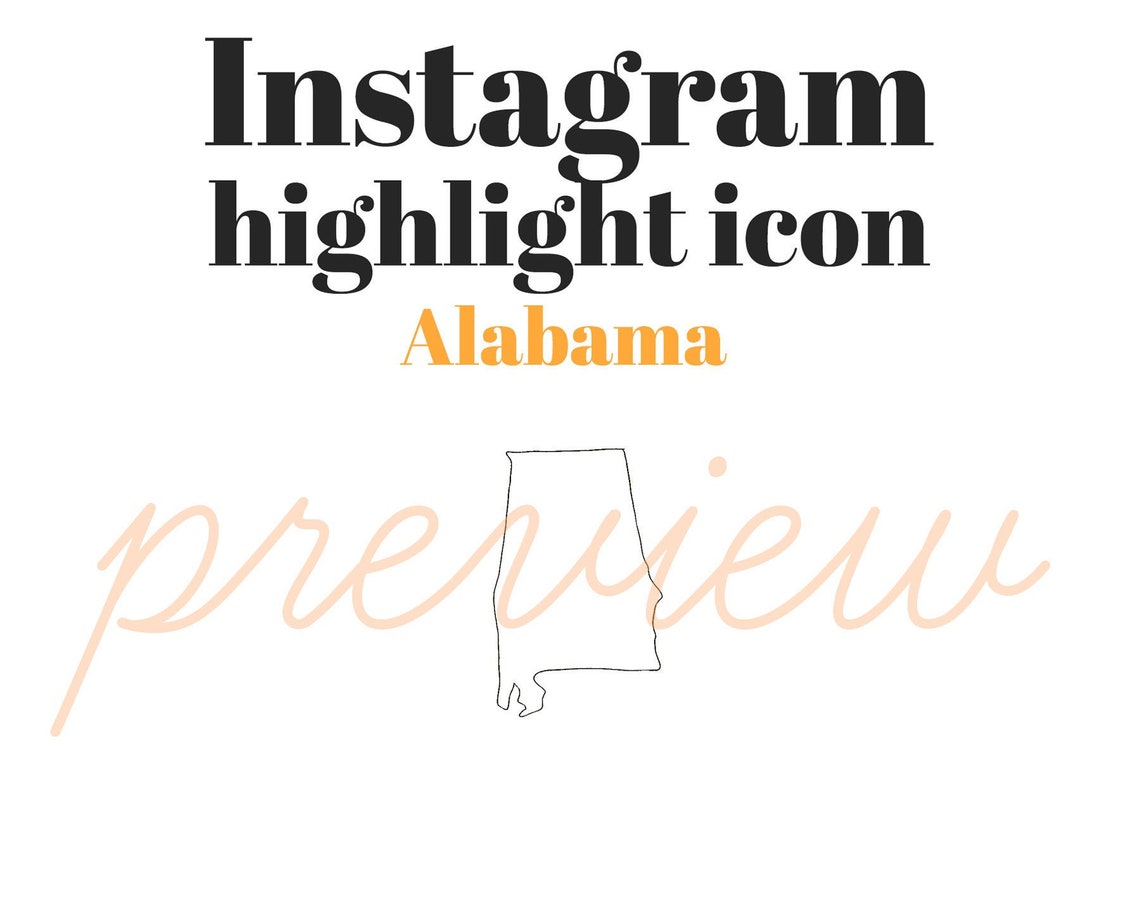 Alabama State Icon, Instagram Highlight Cover, IG Story Icons, Hand ...