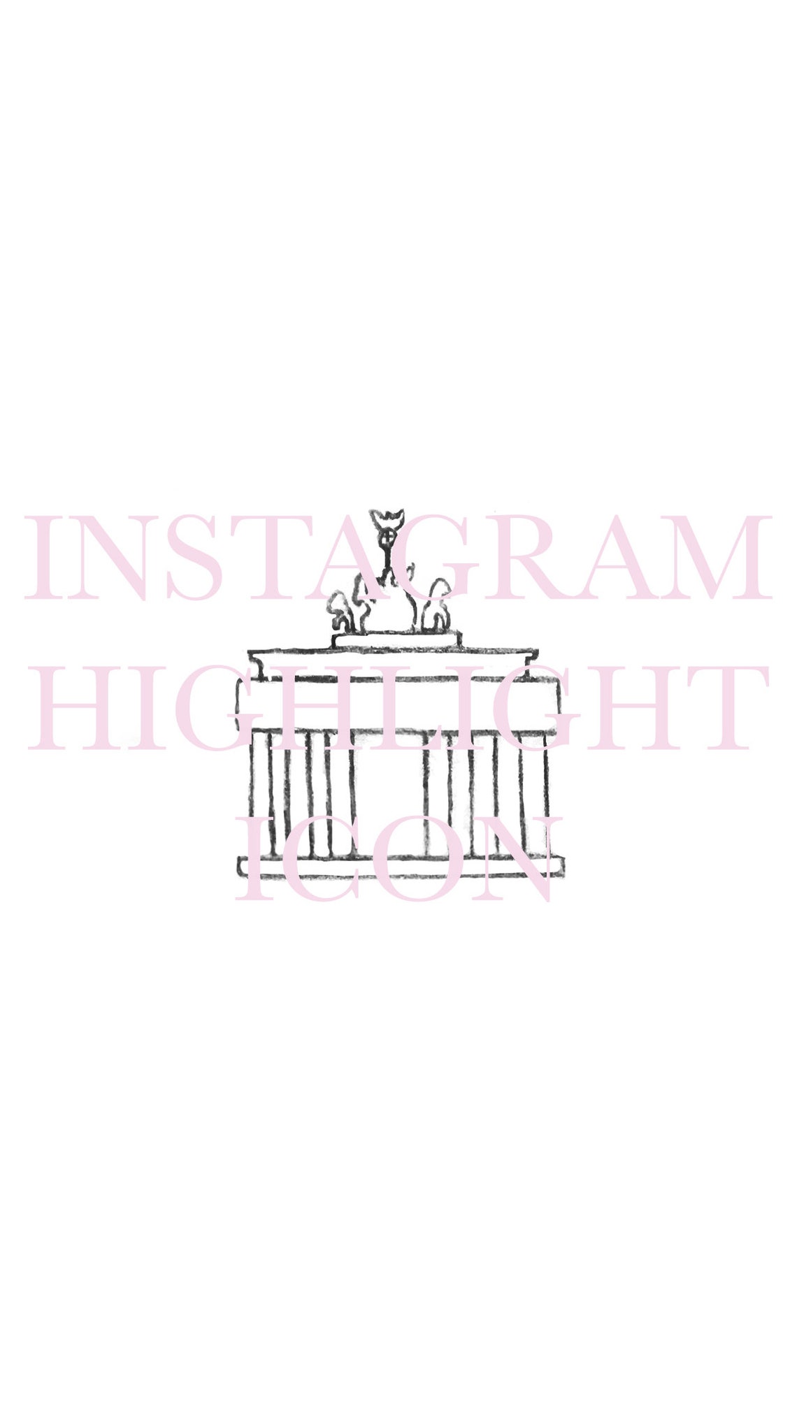 Berlin Icon, Germany Instagram Highlight Cover, Instagram Stories, Hand ...