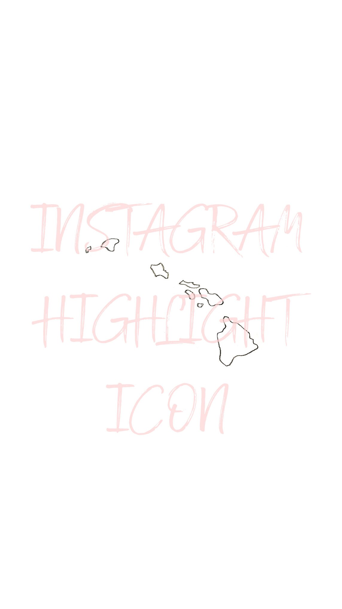 Hawaii State Icon, Instagram Highlight Cover, IG Story Icons, JPG, PNG ...