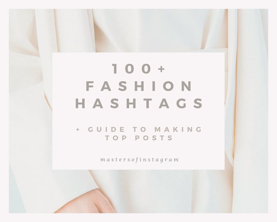 Instagram Hashtag List: 100 Fashion Hashtags Social Media | Etsy