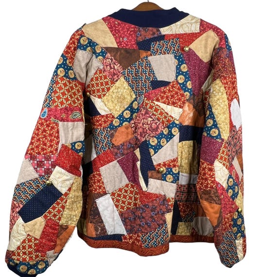 Handmade Jerzees Patchwork Jacket Size Large Vintage … - Gem