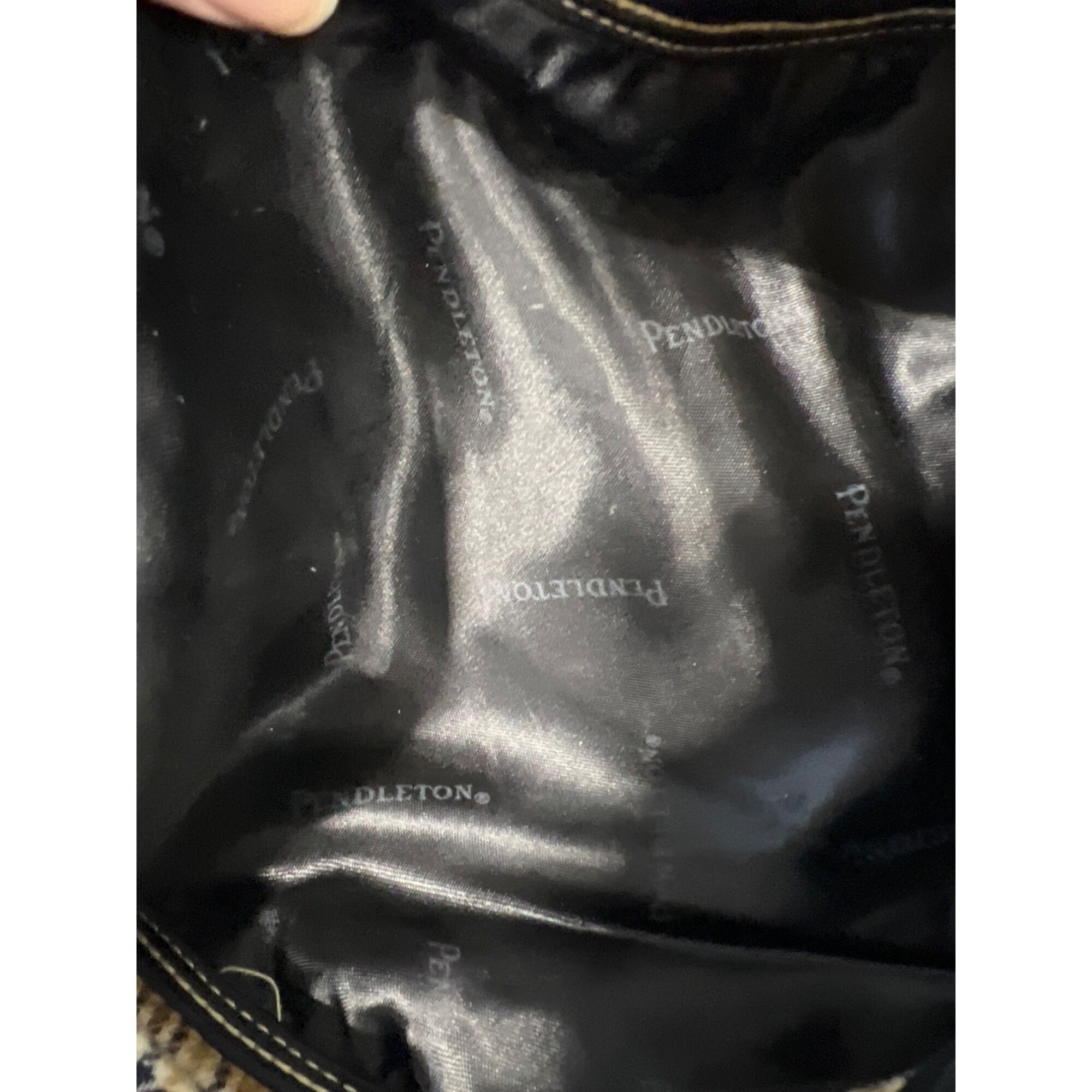 Pendleton Vintage Check Wool Newsboy Flat Cap Men's L Snap Front Tan ...