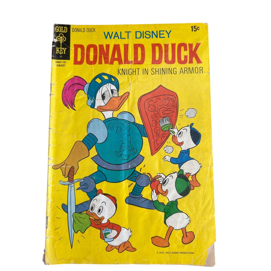 Gold Key Walt Disney Donald Duck Knight in Shining Armor Comic #135 ...
