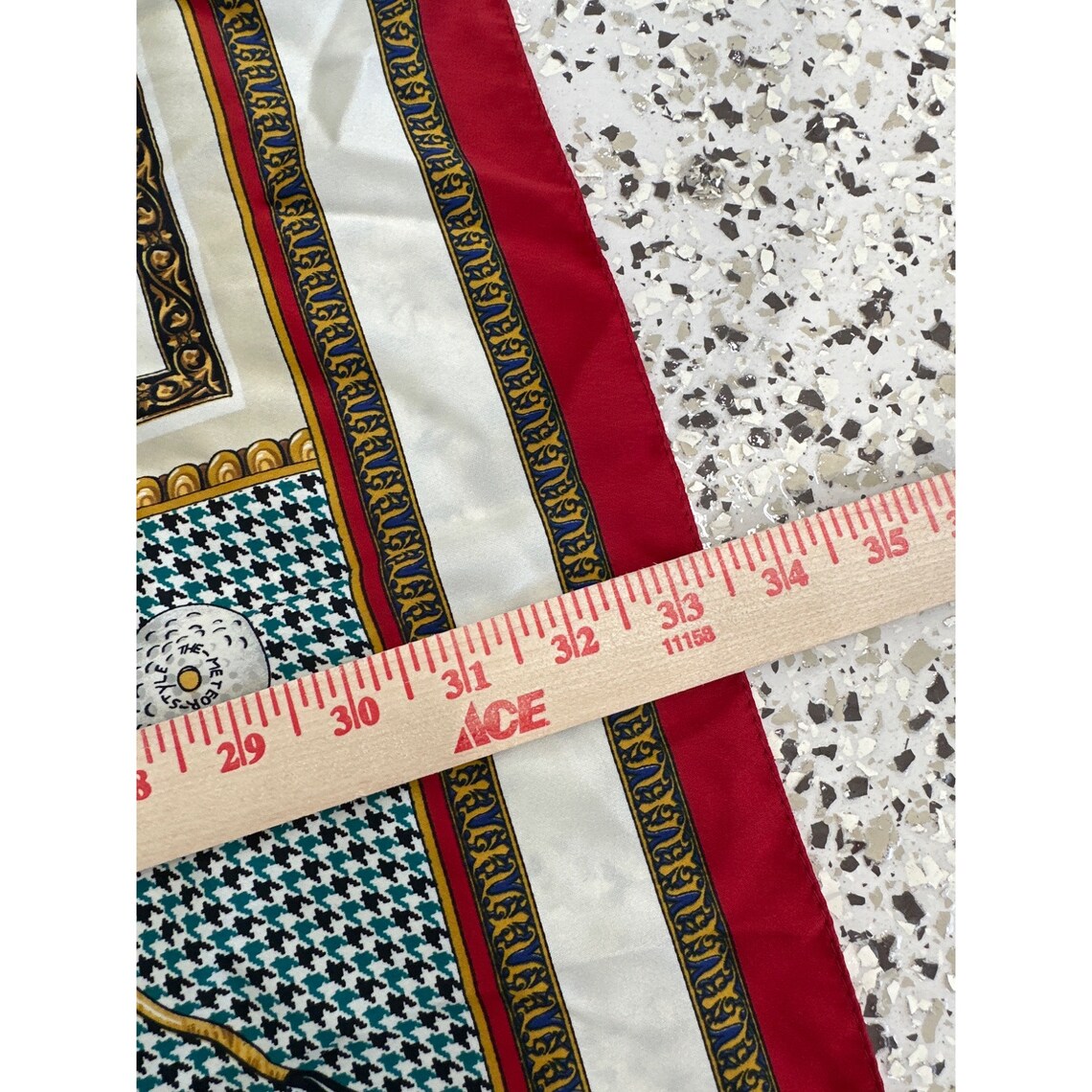 Vintage the Meteor Style Golf Club Print Square Scarf Lightweight Satin ...