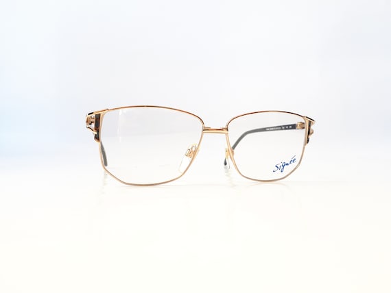 Metzler Signée eyeglasses gold angular women from Ger… - Gem