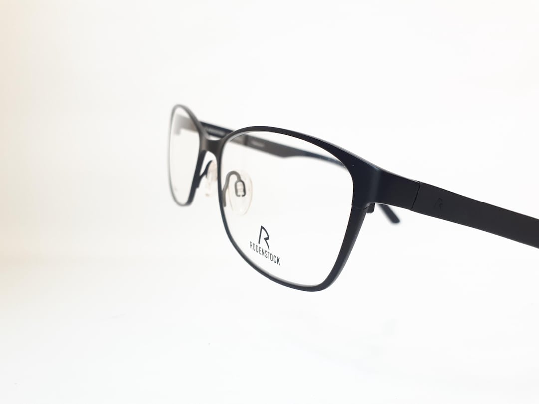 Rodenstock 7068 Eyeglasses Black Oval Cateye Women Titanium Glasses ...