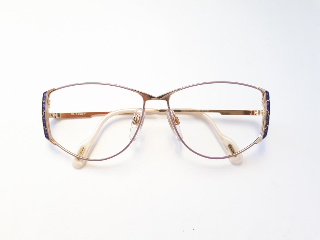 Lara Savini 224 Eyeglasses Purple Butterfly Women Glasses From Italy ...
