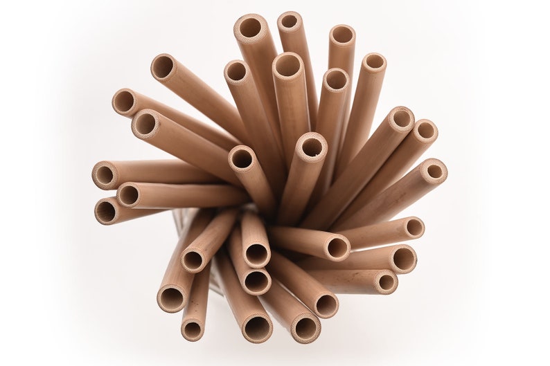 100 X BAMBEW Bamboo Straws. Handmade by Artisans in Vietnam From 100% ...