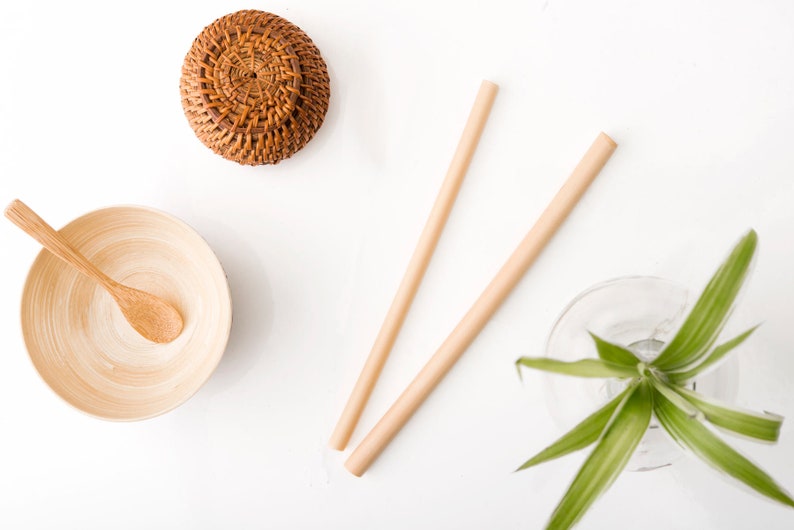 100 X BAMBEW Bamboo Straws. Handmade by Artisans in Vietnam From 100% ...