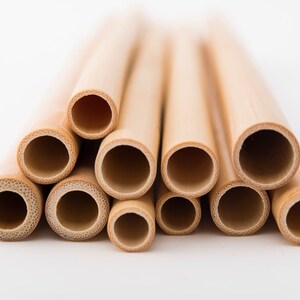 100 X BAMBEW Bamboo Straws. Handmade by Artisans in Vietnam From 100% ...