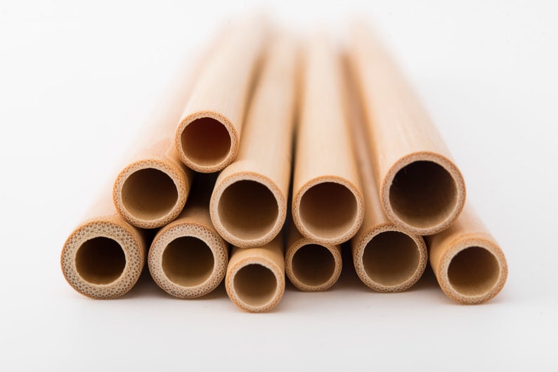 100 X BAMBEW Bamboo Straws. Handmade by Artisans in Vietnam From 100% ...
