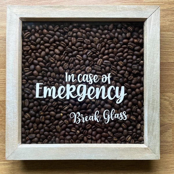 In Case of Emergency Break Glass Coffee - Etsy