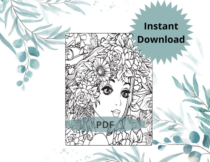 PDF Print Girl Power Adult/kids Color and Chill Coloring Book/digital ...