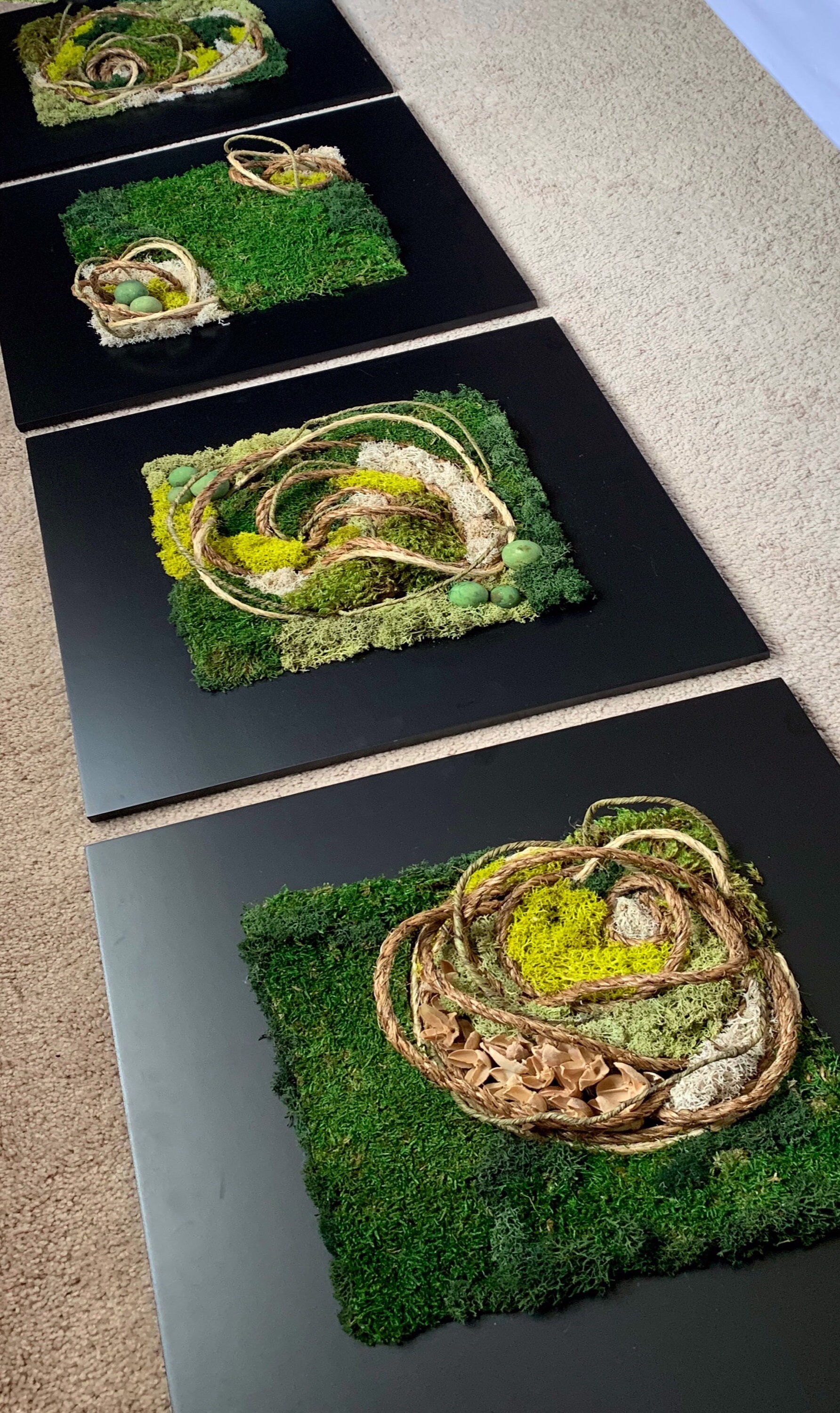 4 Moss Art Set - Etsy