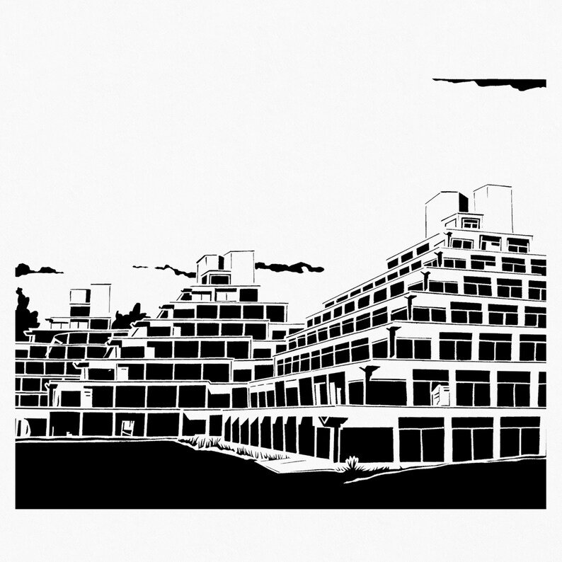 Norwich A to Z Print of Papercut Giclée - Etsy