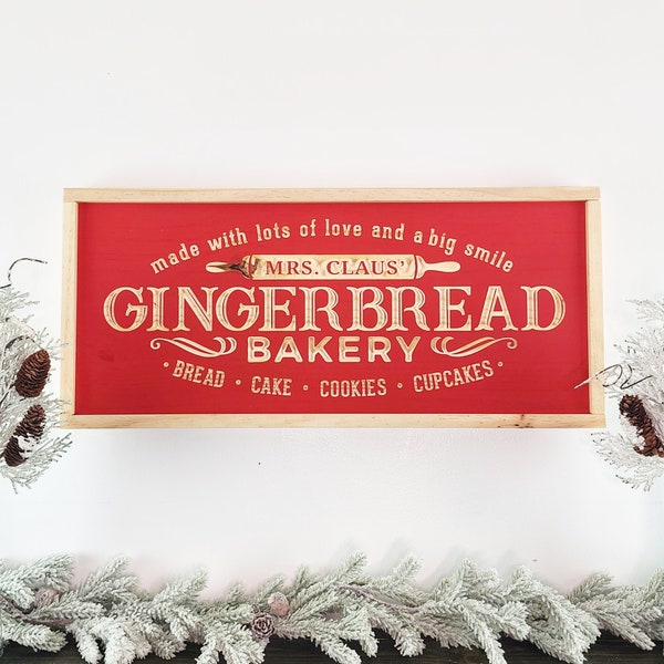 Mrs Claus Bakery Sign - Etsy