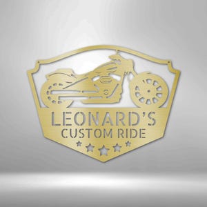 Custom Chopper Shop Metal Monogram Wall Sign SS046 - Etsy