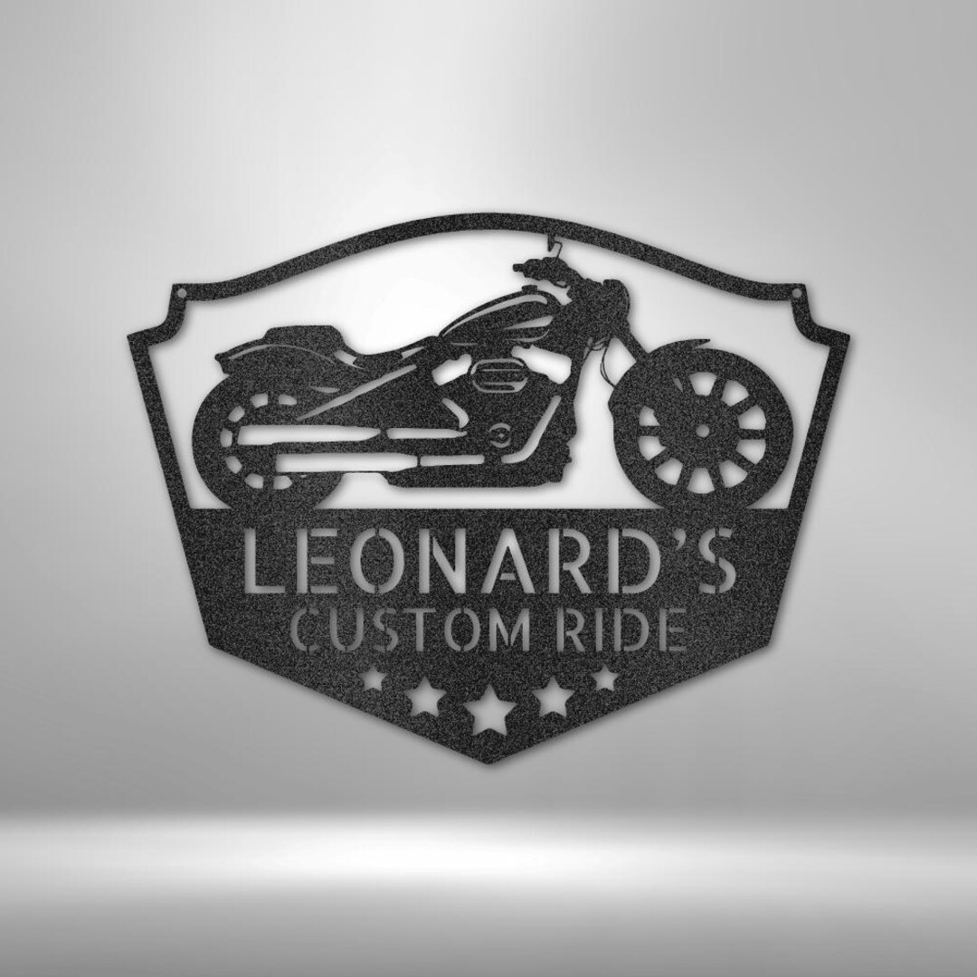 Custom Chopper Shop Metal Monogram Wall Sign SS046 - Etsy