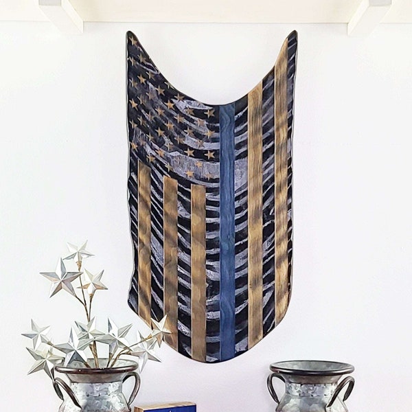 Wood Draped Flag - Etsy