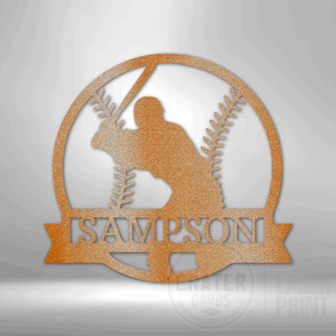 On Deck Monogram Metal Sign - Etsy