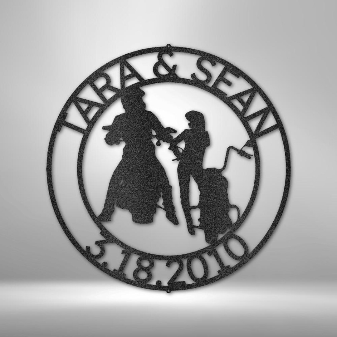 Sleek Motorcycle Metal Wall Sign Revs up Your Space SS285 - Etsy