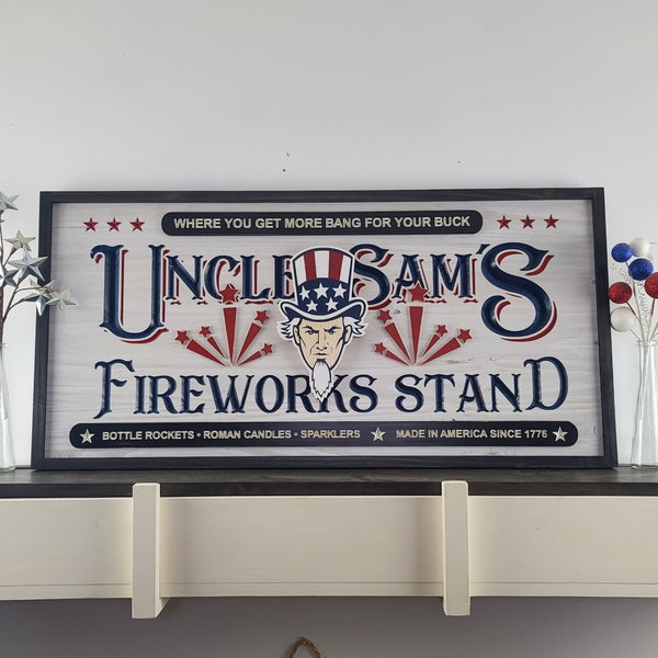 Uncle Sam Fireworks - Etsy