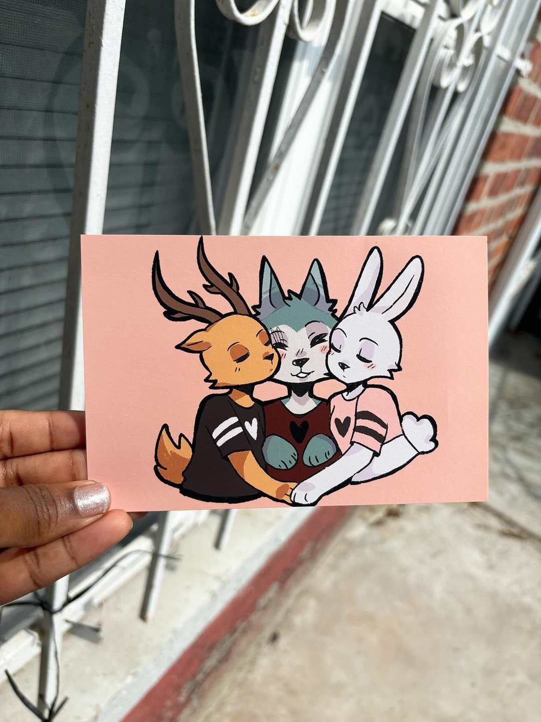Beastars Legoshi X Haru X Legosi Cute Matte Print - Etsy