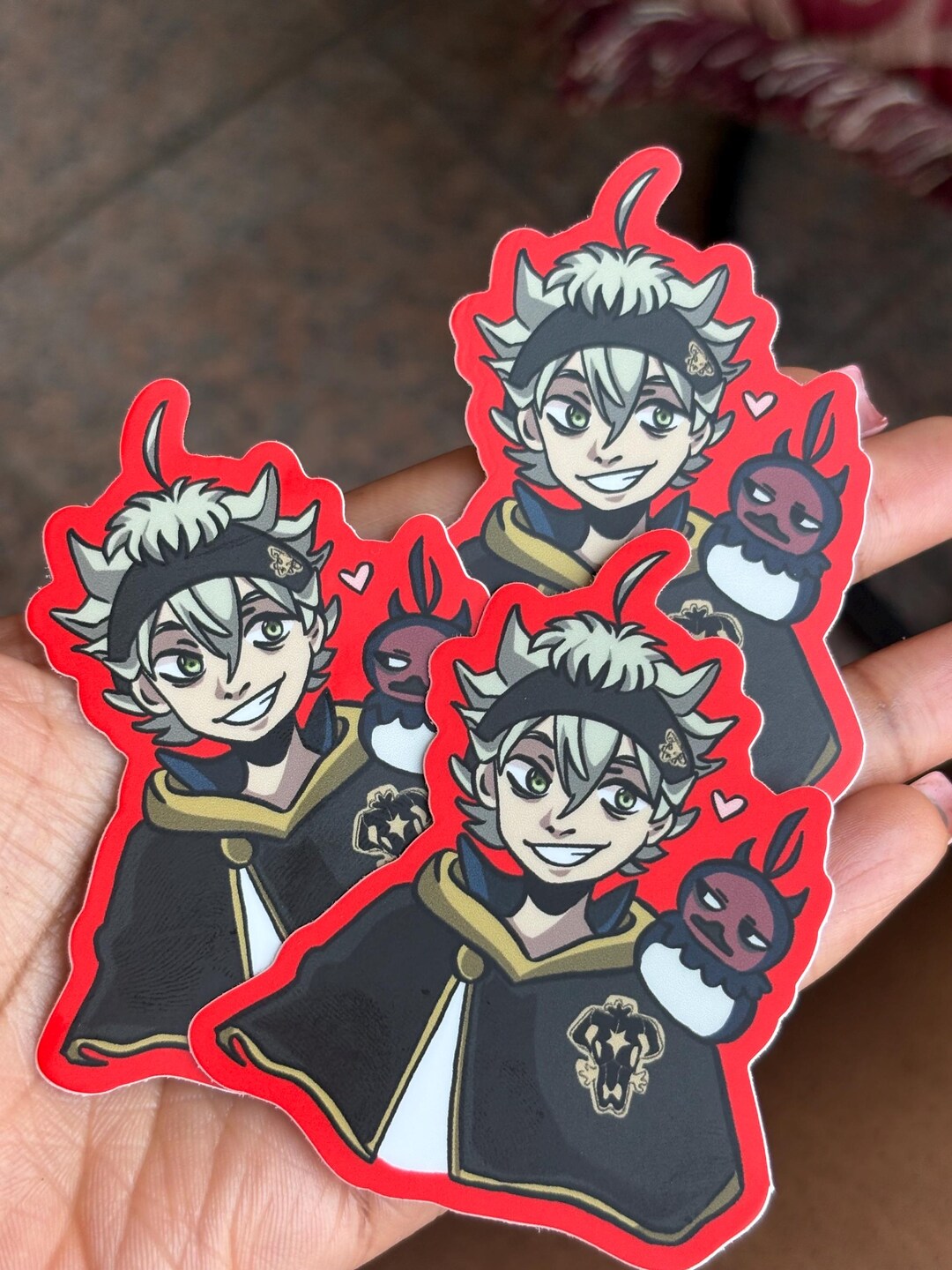 Black Clover Asta Sticker - Etsy