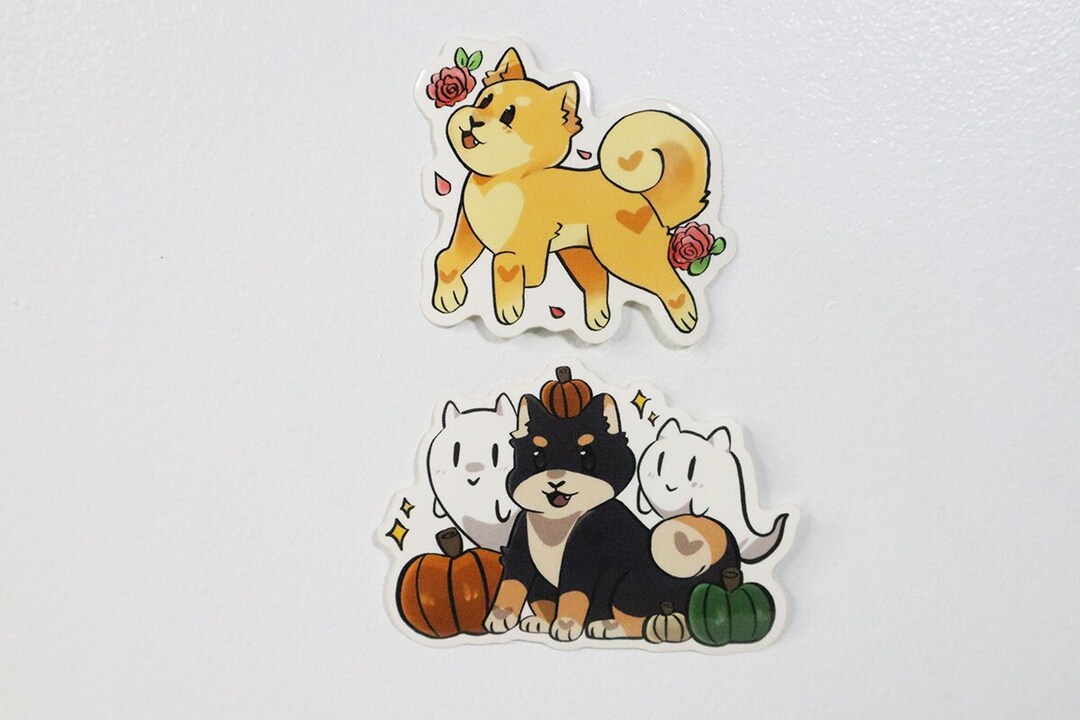 Shiba Inu Sticker Pack - Etsy