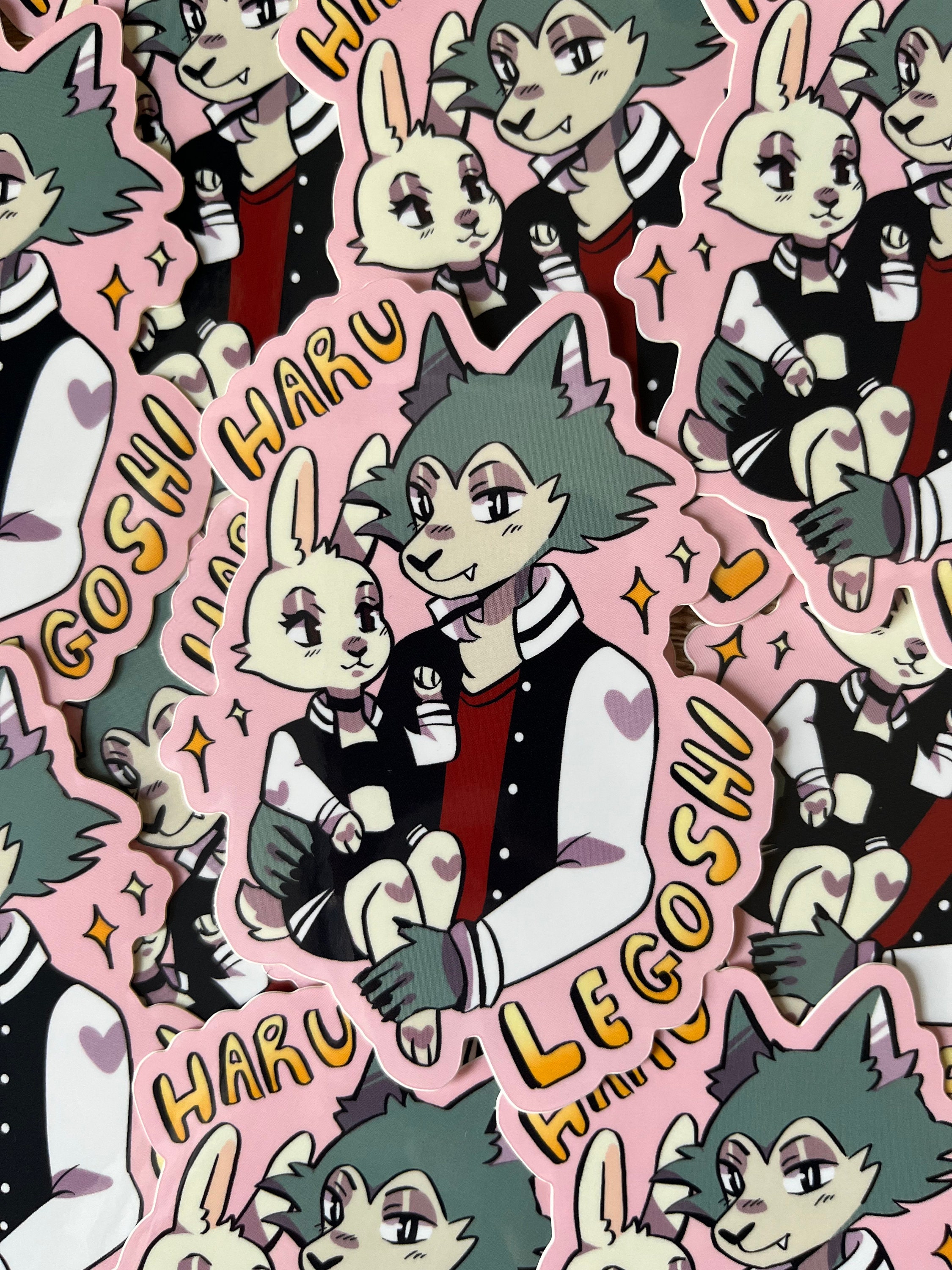 Beastars Legoshi and Haru Vinyl Sticker - Etsy
