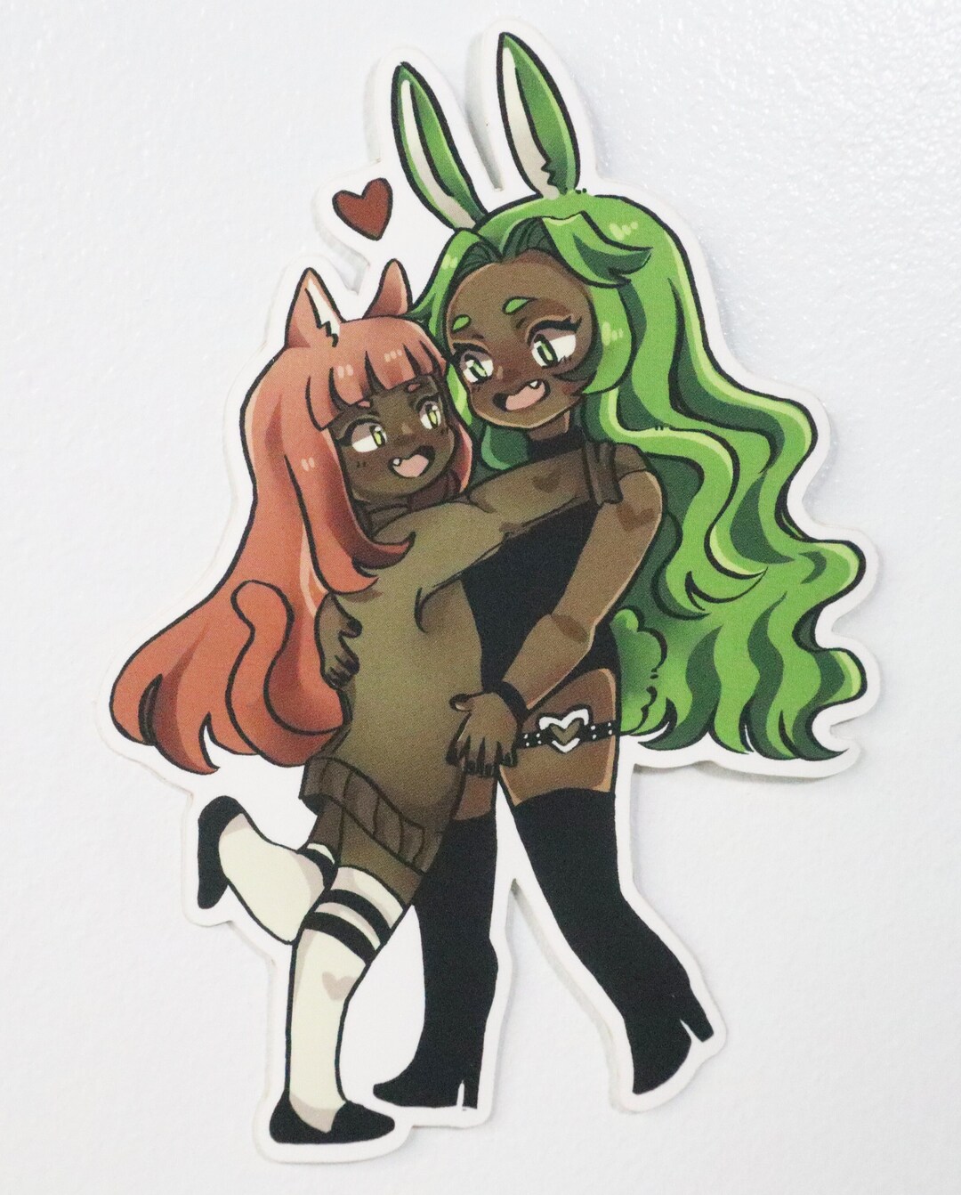 Cute Girl Couple Sticker - Etsy