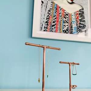 Copper Pipe Jewellery Stand for Necklaces and Bracelets - Etsy