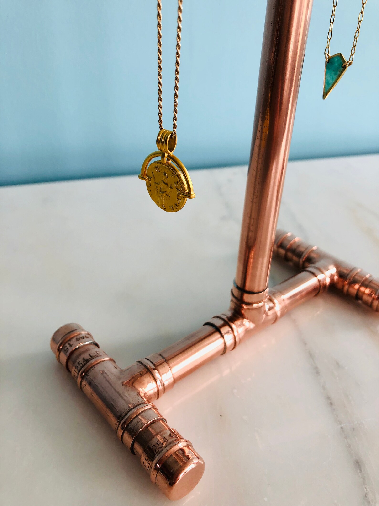Copper Pipe Jewellery Stand For Necklaces and Bracelets | Etsy