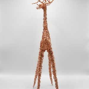 XL Copper Reindeer Sculpture - Etsy