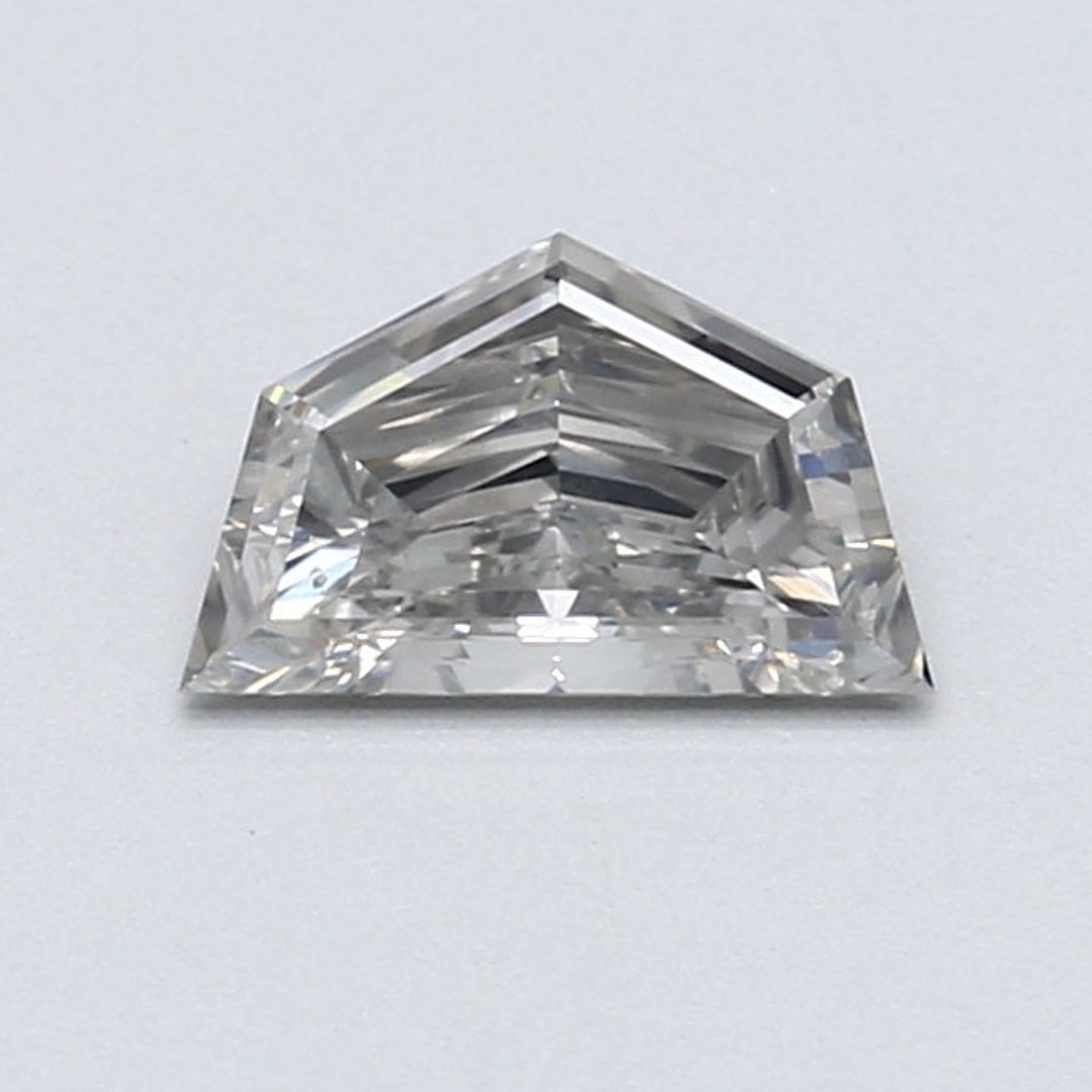 0.57 TCW Natural Diamond Round Epaulette Very Light Gray SI1 GIA ...