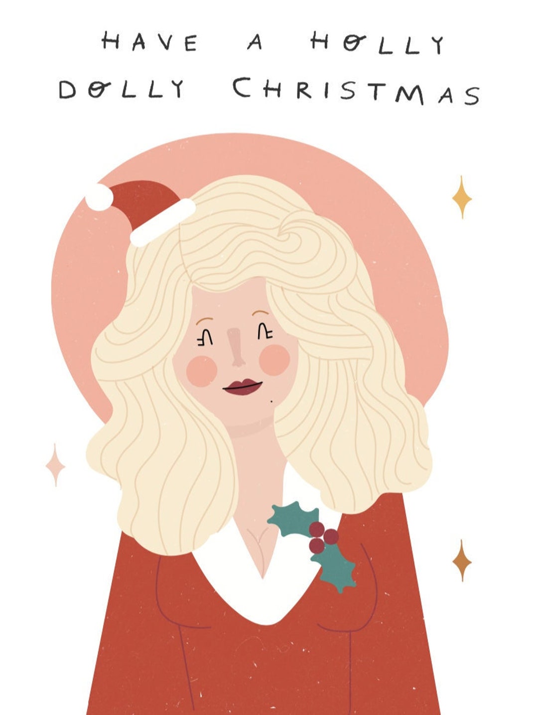 Dolly Parton Christmas Card | Holly Dolly Christmas | Funny Christmas ...