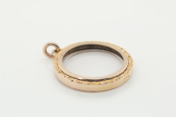 Antique Rose Gold Locket (glass front and back) 9ct … - Gem