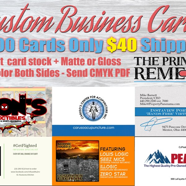 1000 Business Cards - Etsy