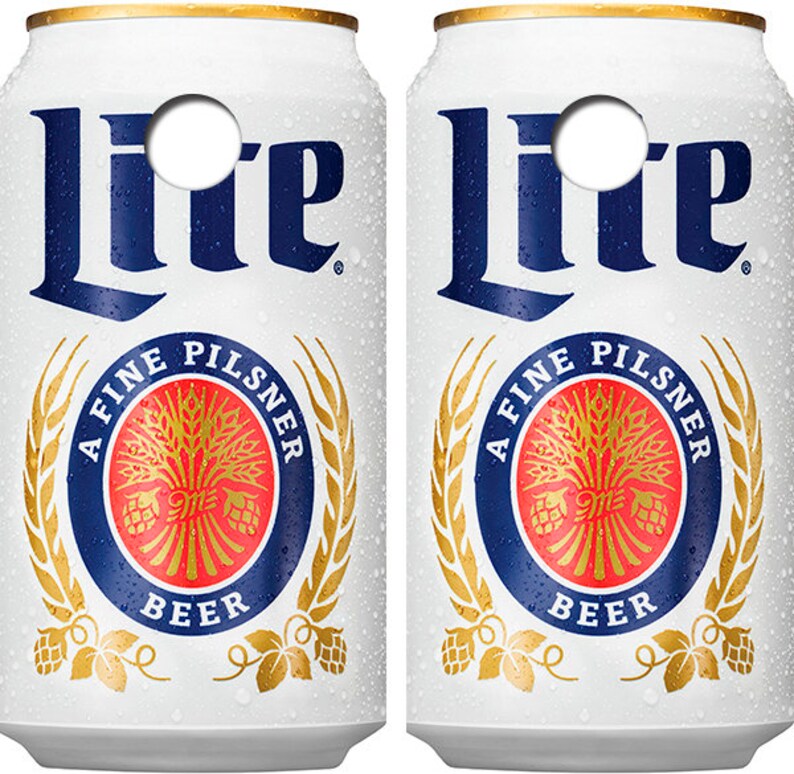Miller Lite Beer Cornhole Skin Wrap Decal With Laminate | Etsy