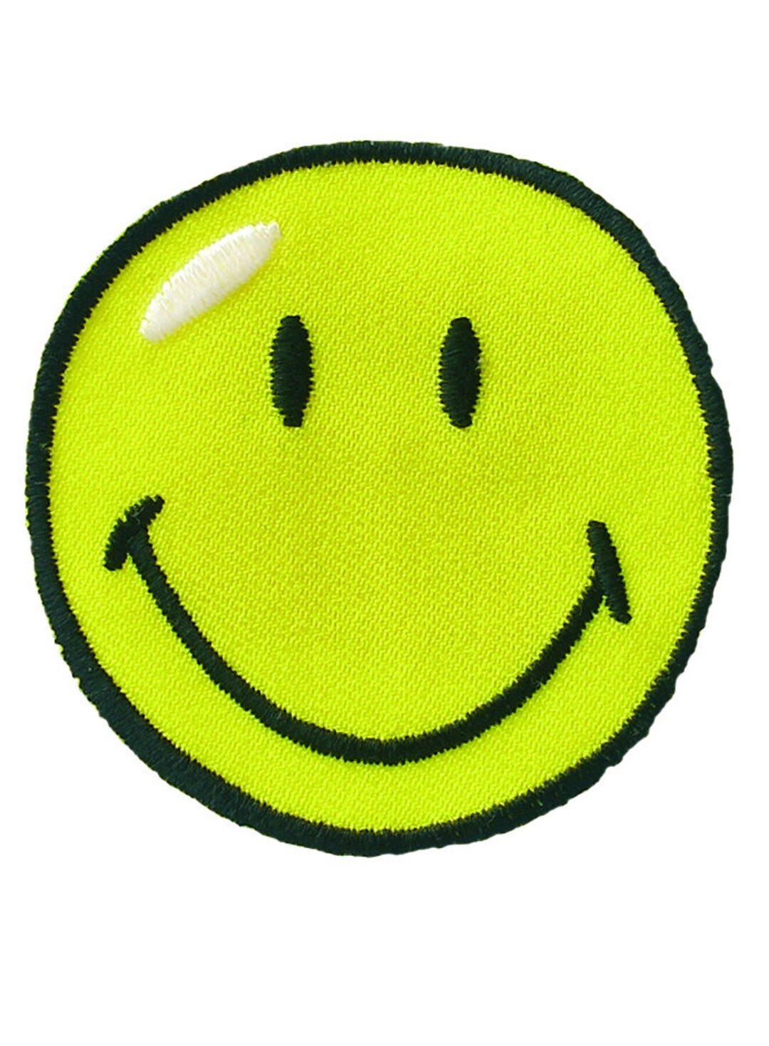 Mono Quick 04073 Smiley © Yellow, Ironing Image, Patch, Approx. 5.5 X 5 ...
