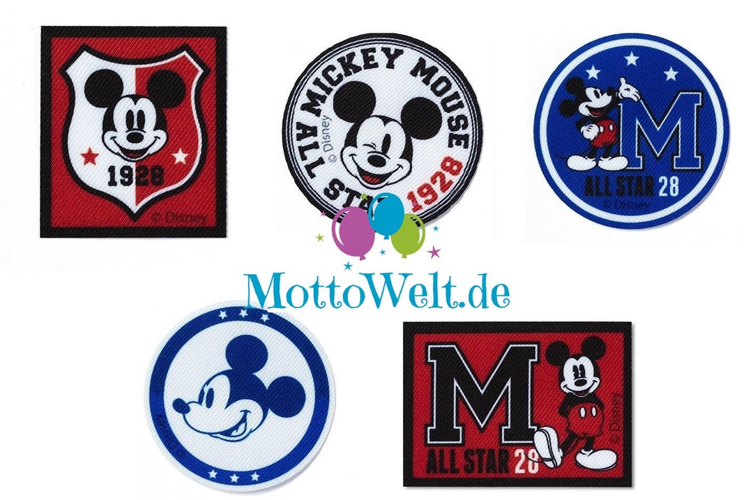 Disney 925184 Applique, Mickey Mouse College Look, Iron-on Patch Mickey ...